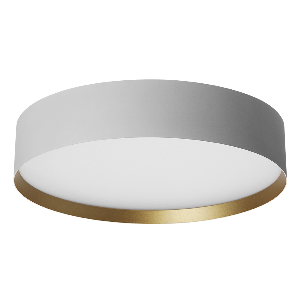 White + Golden Round LED Ceiling Lamp 【LTD0291H】