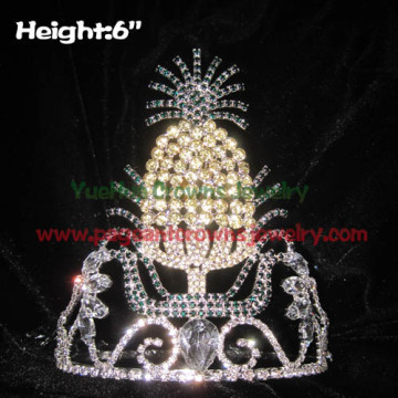 Wholesale pageant custom crowns rhinestone custom pageant crowns