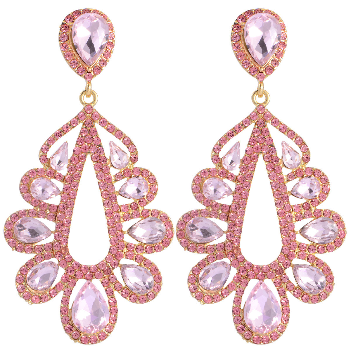 GS-20231079 Prom Pageant Dangle Earring 3.46"GraceSeJewelry｜Pageant ...