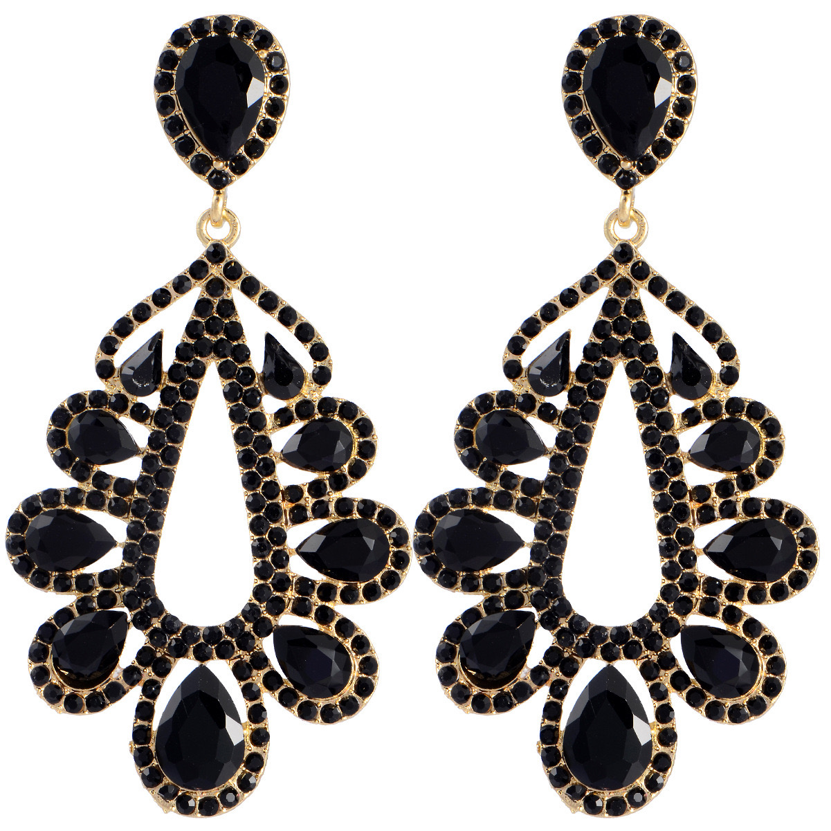 GS-20231079 Prom Pageant Dangle Earring 3.46"GraceSeJewelry｜Pageant ...