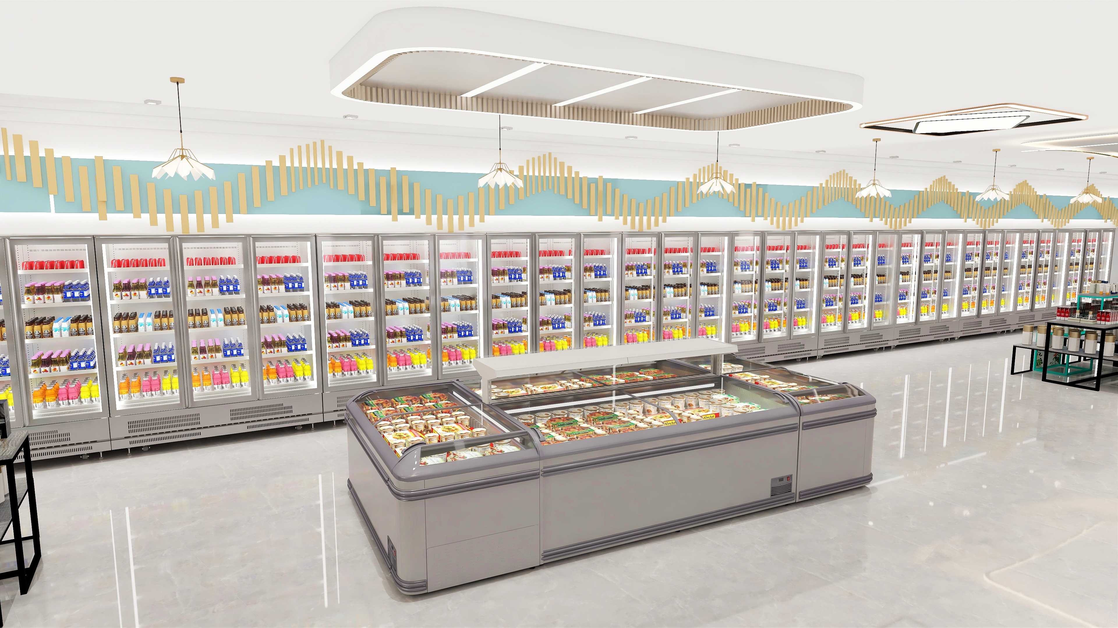 supermarket design layout modern，hypermarket layout design， supermarket ...