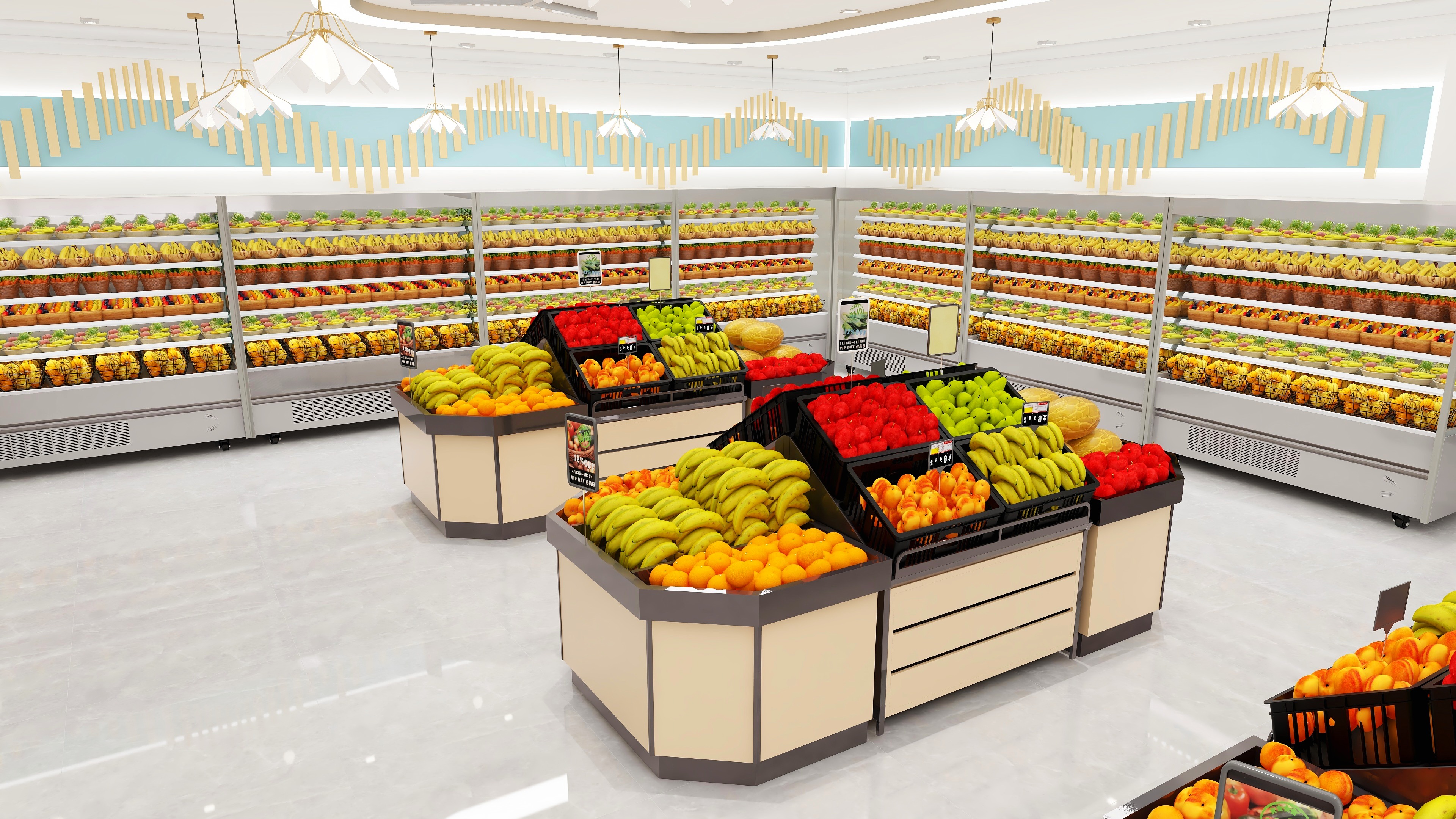 supermarket design layout modern，hypermarket layout design， supermarket ...