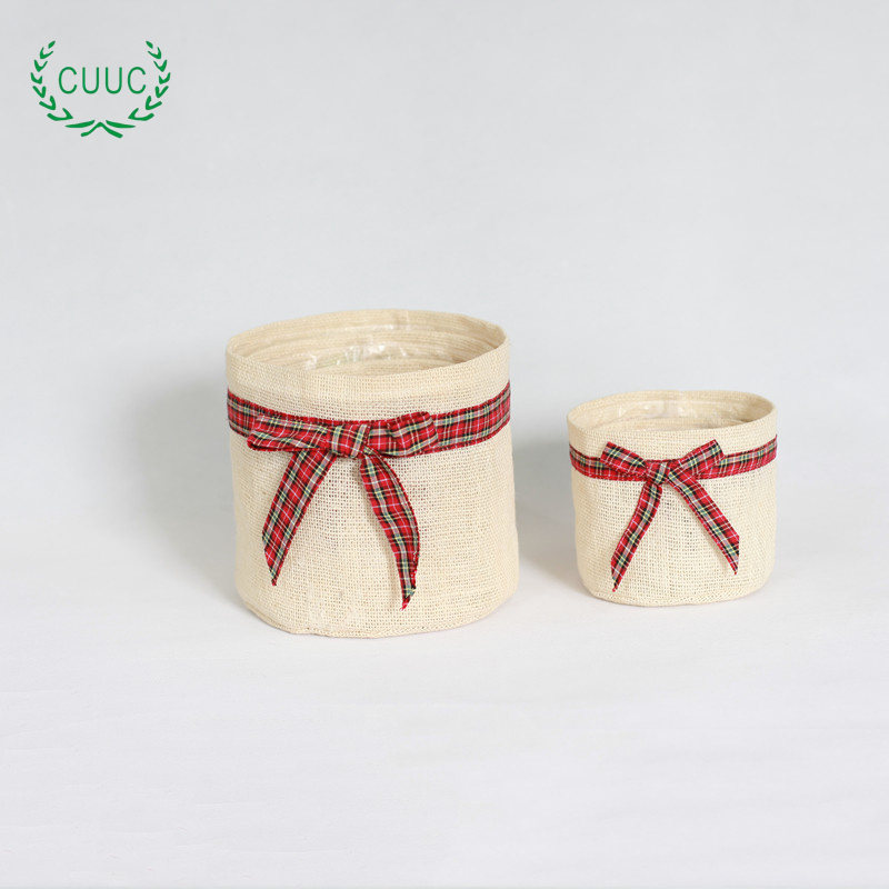 Plant Pot Cover | Plant Burlap Bag |Jute Basket