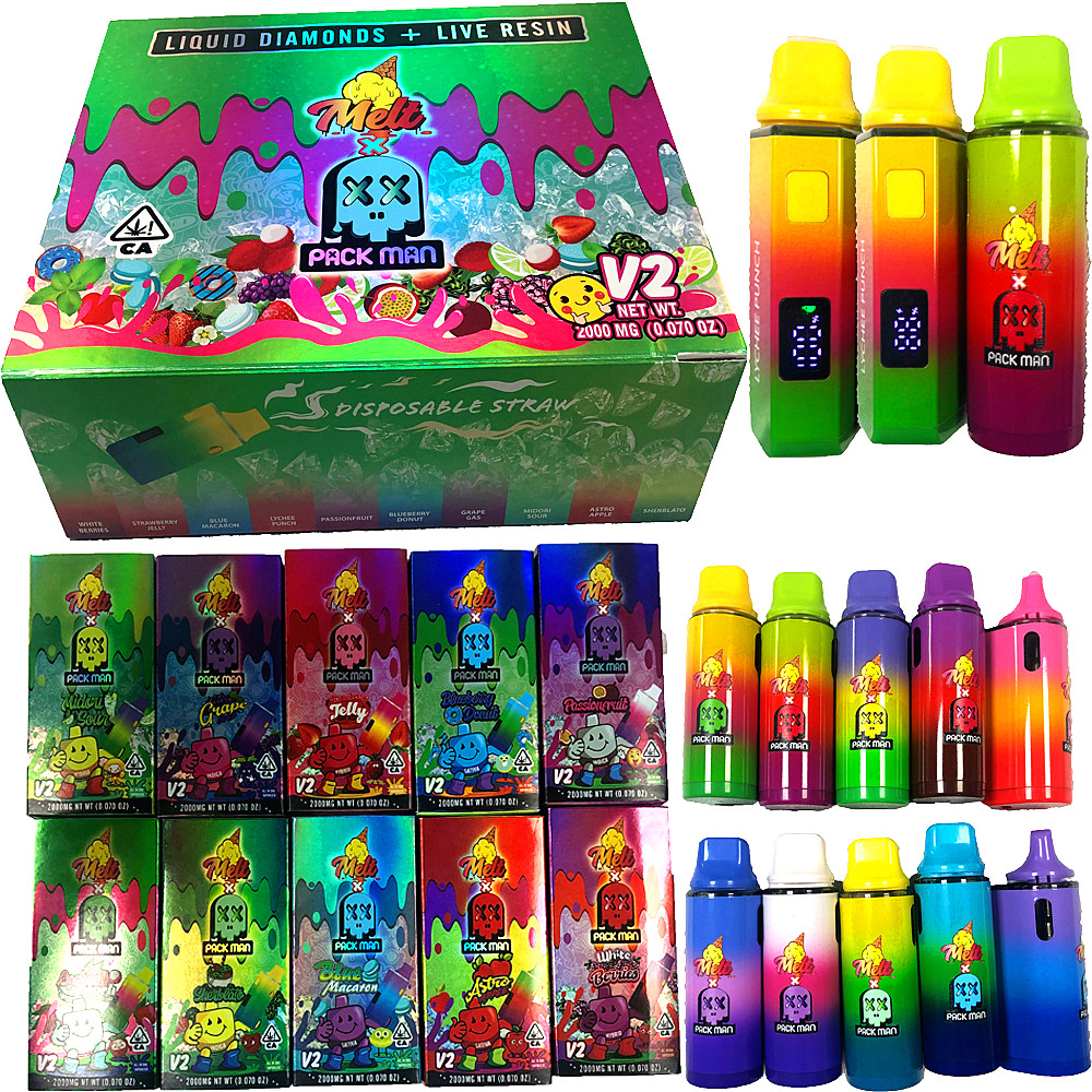 2ML Melt Packman V2 Disposable Vape Pen Big Vapor for THC Oil