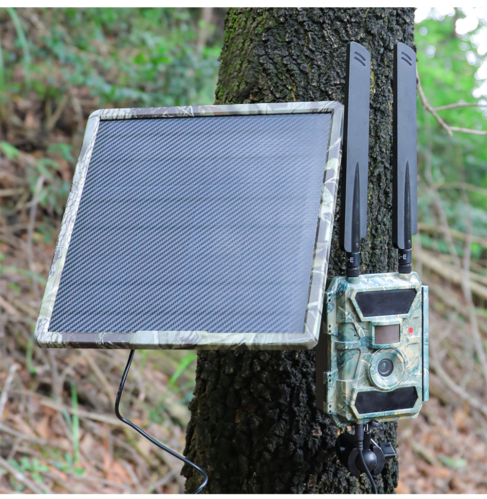 Solar Panel With Built In Battery For Trail Hunting Game Camera