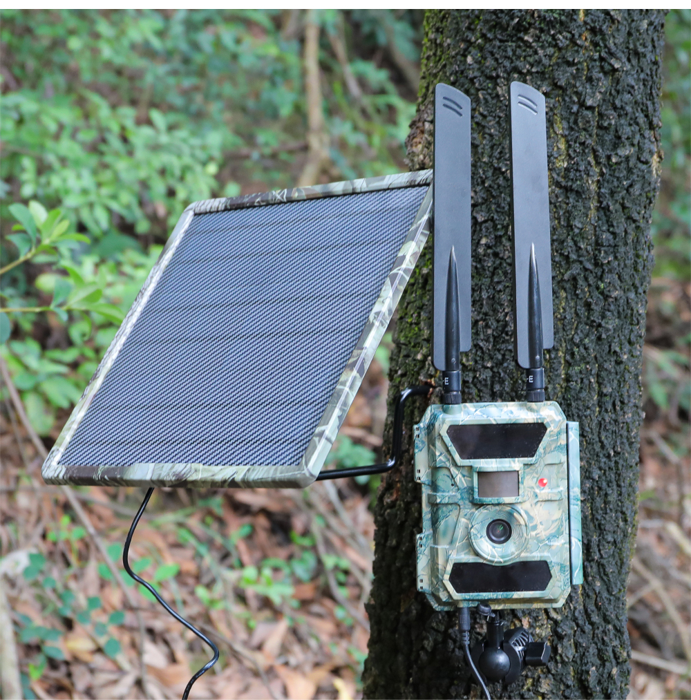 Solar Panel With Built In Battery For Trail Hunting Game Camera
