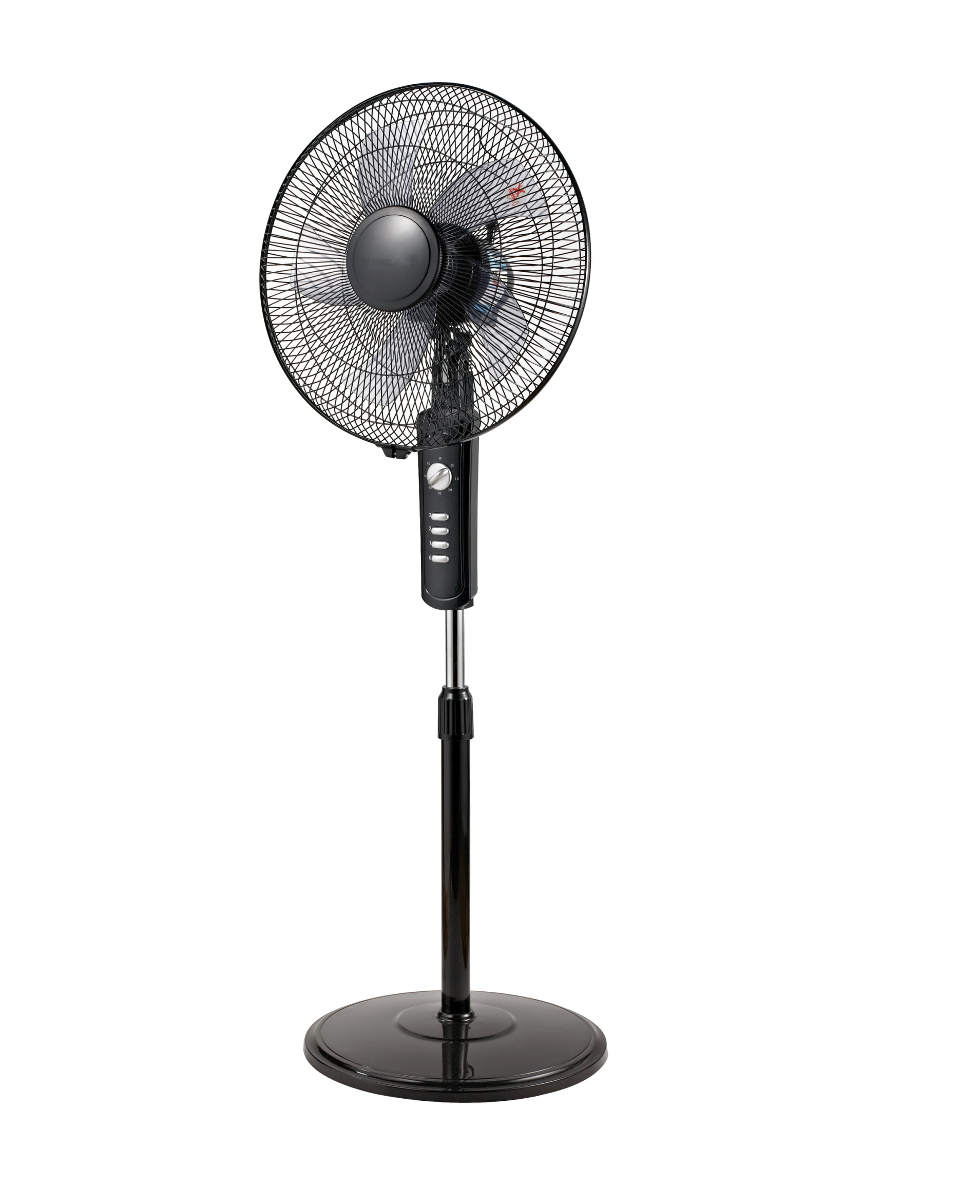 AIRMAKER 16inch Blade Breeze Manual Oscillating Stand Fan FS40-B8 Black