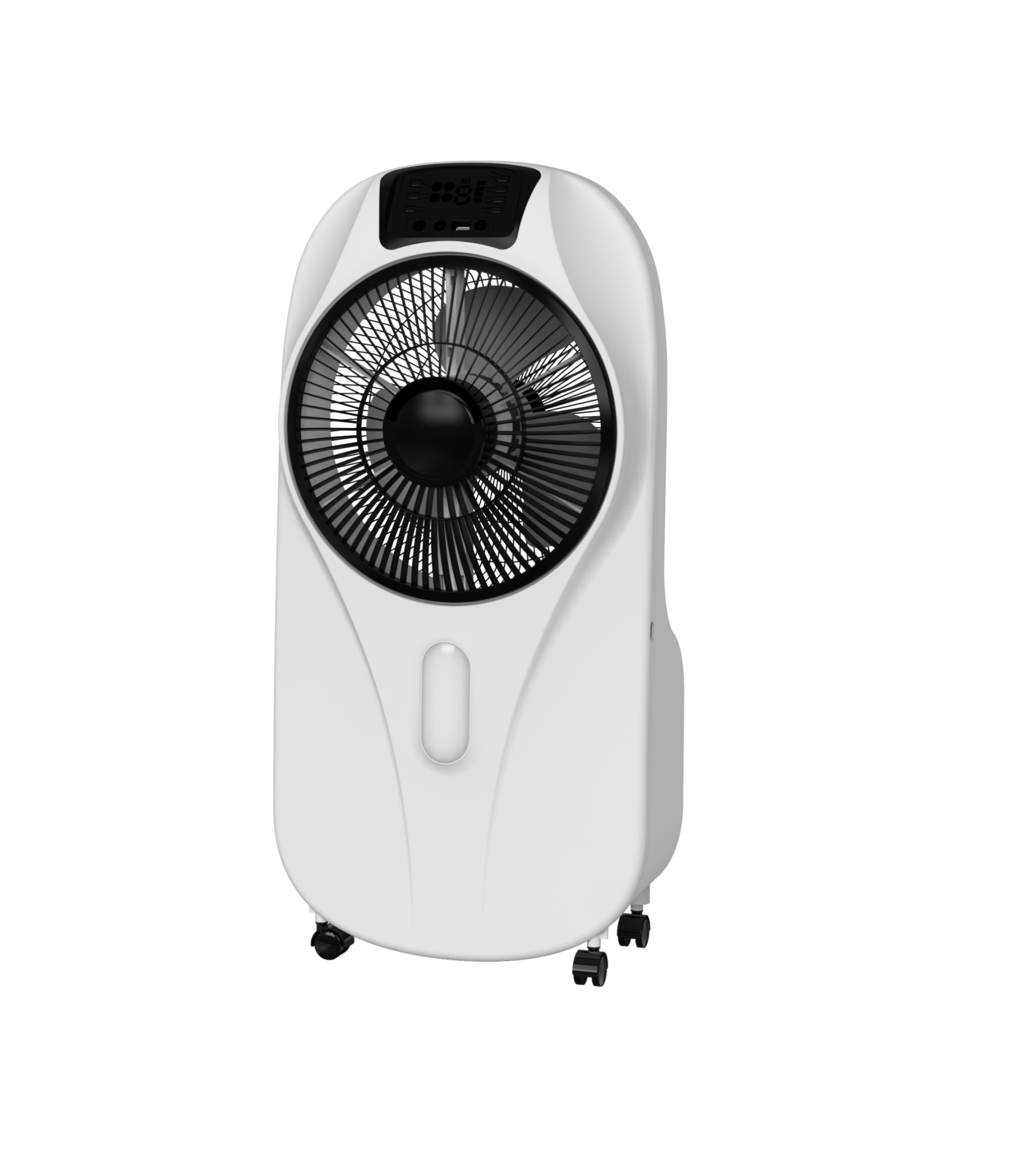AIRMAKER 12inch Solar rechargeable box mist fan with remote ARF-2312A