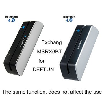 Deftun Bluetooth MSR-X6(BT) MSRX6BT Magnetic Stripe Card Reader Writer ...