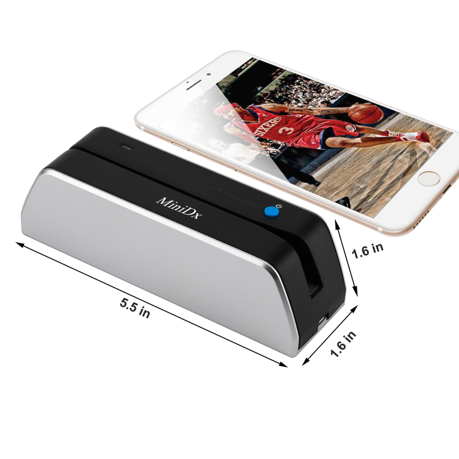 Deftun Bluetooth MSR-X6(BT) MSRX6BT Magnetic Stripe Card Reader Writer ...