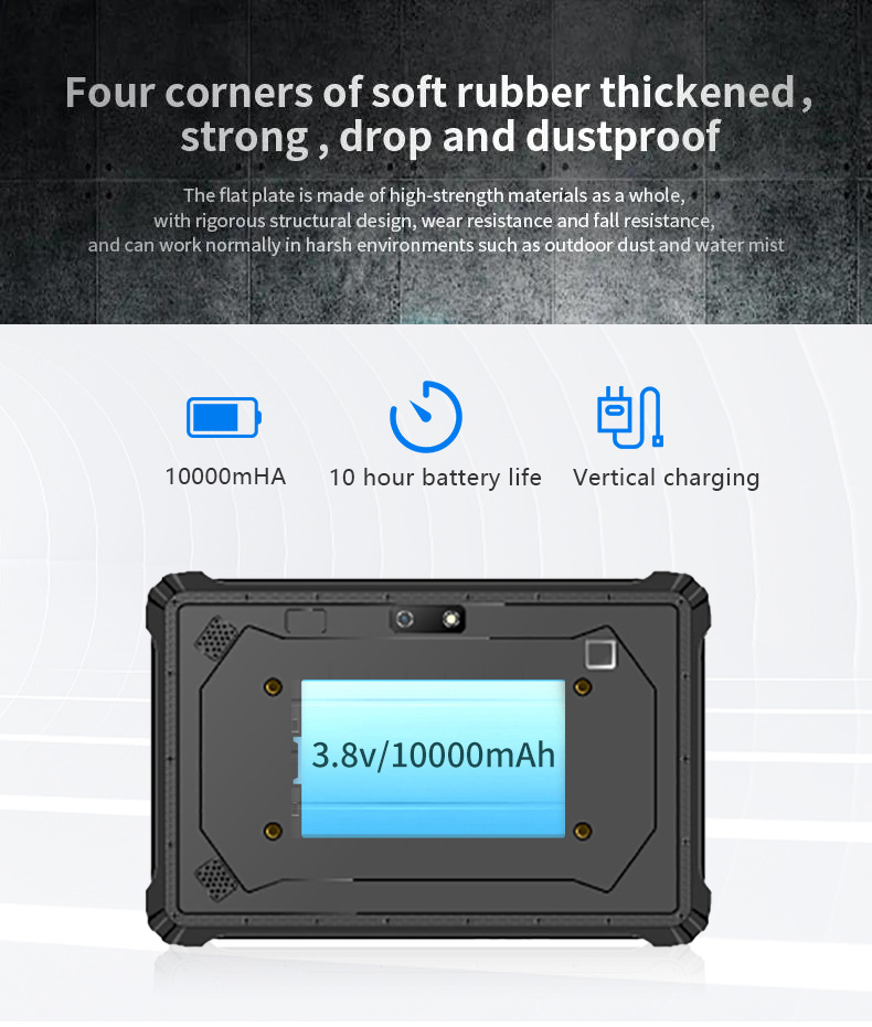 8-Inch Rugged Tablet with Intel N5100 & Windows 10 | Kcosit IP67 Waterproof
