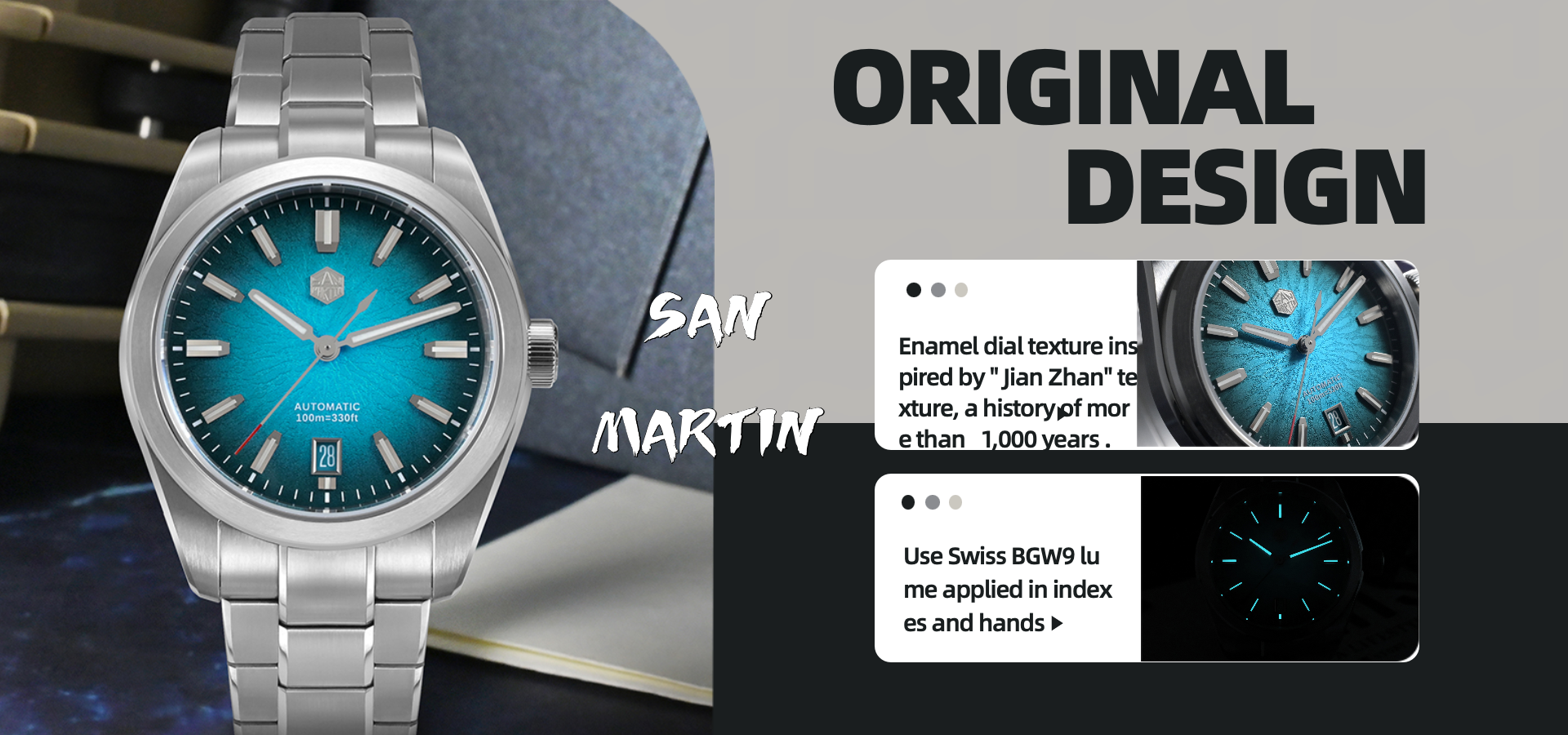 San Martin Watches Official Authorized Store | EU Warehouse