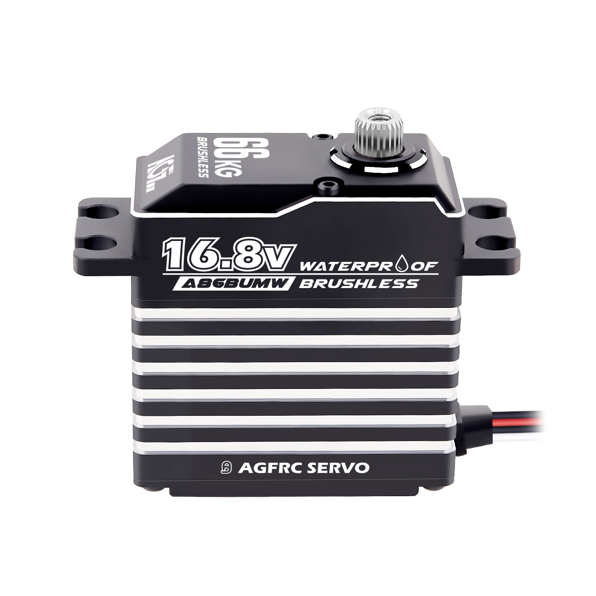 AGFRC 66KG 16。8V 4S LiPo Monster Torque Waterproof Brushless RC Servo