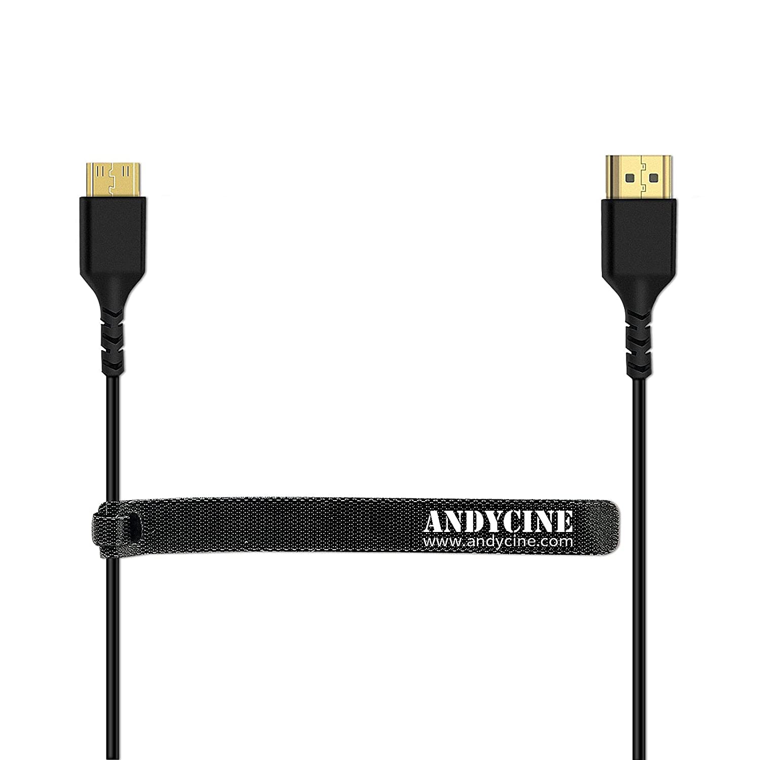 ANDYCINE Reflex Ultra-Thin Mini HDMI to HDMI Cable 2.5FT Flexible Slim ...