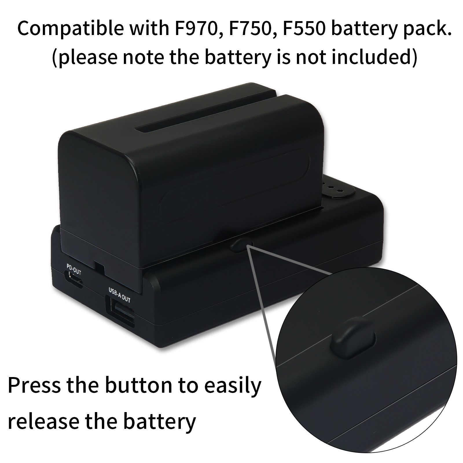 Andycine Multi Function NP-F Battery Plate with D-Tap,Type-C PD,USB-A ...