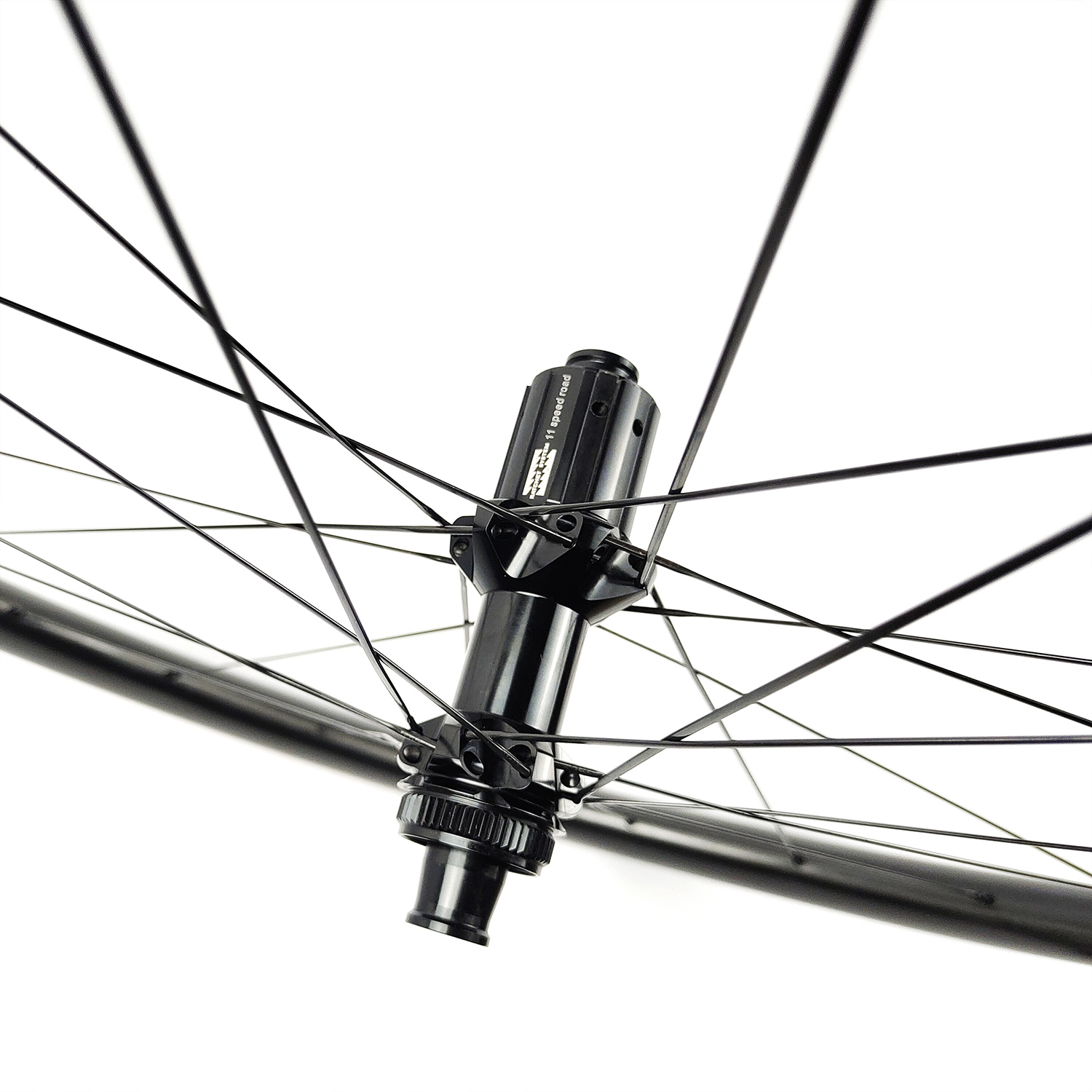 25mm Carbon Fiber Gravel Bike Wheelset Ratchet 36T Disc Brake Wheels