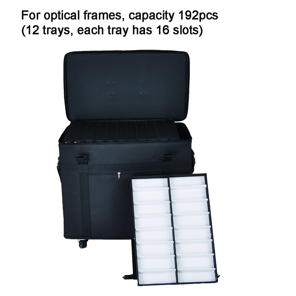 travel suitcase sample carrying presentation bag for 192 frames or 144 ...