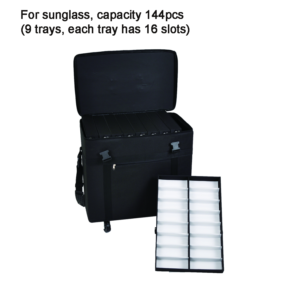 travel suitcase sample carrying presentation bag for 192 frames or 144 ...