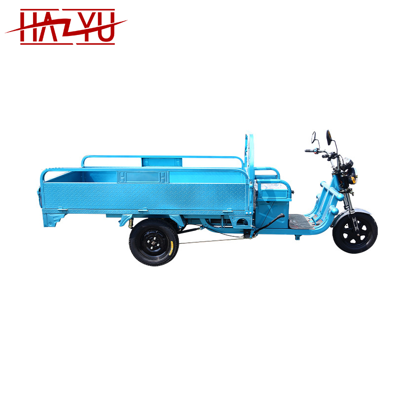 Checkered Plate Electric Tricycles Cargo Bike with 800W Controller