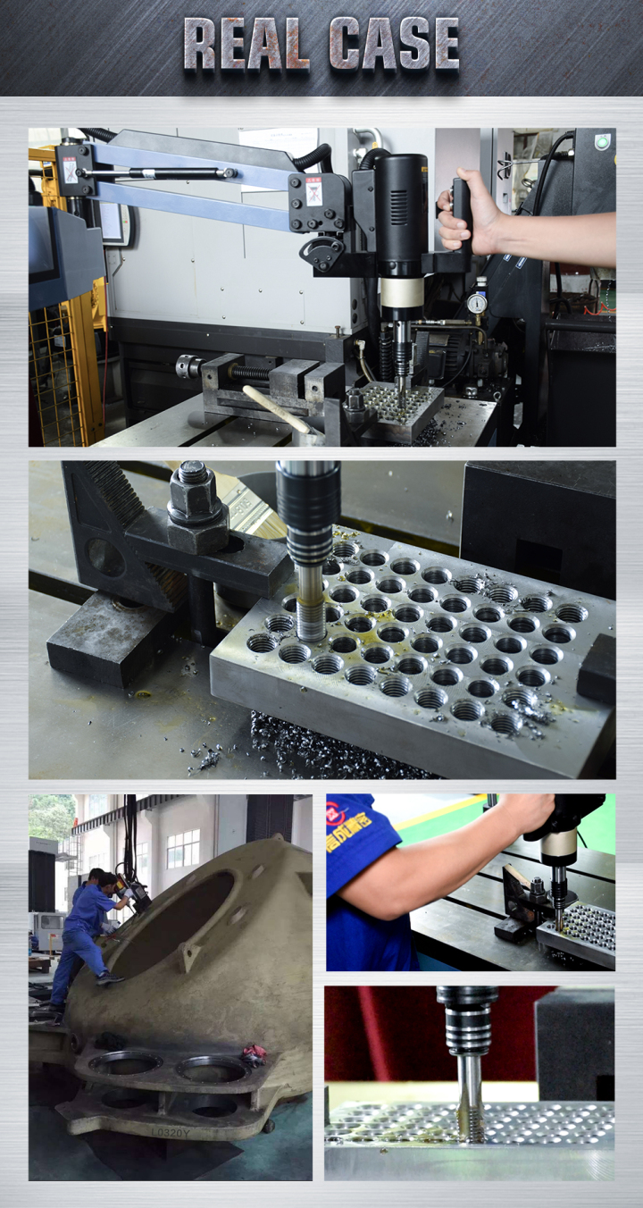 M3-M16 360° Flexible Arm Automatic Electric Tapping Machine with Servo ...