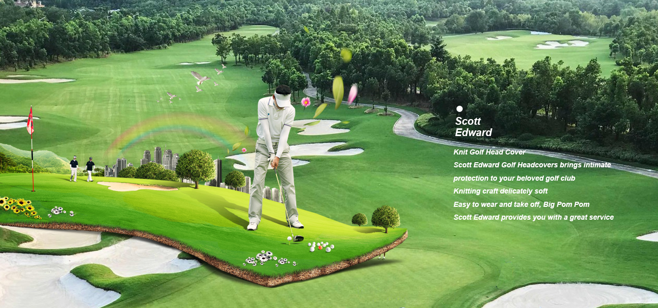 Scott Edward Knit Golf Head Covers