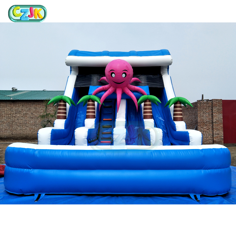 HT-170 Inflatable Octopuses Water Slide Pool