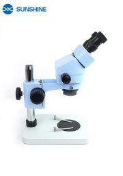 SUNSHINE SZM45-B1 7X-45X Continuous Zoom Binocular HD Stereo Microscope + B1 Microscope Base Pad