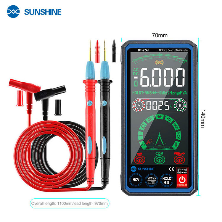 SUNSHINE DT-22AI Intelligent Voice Control Multimeter (English Version)