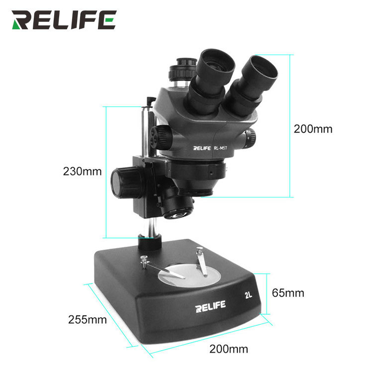 RELIFE RL-M5T-2L Trinocular Microscope/Green&Black