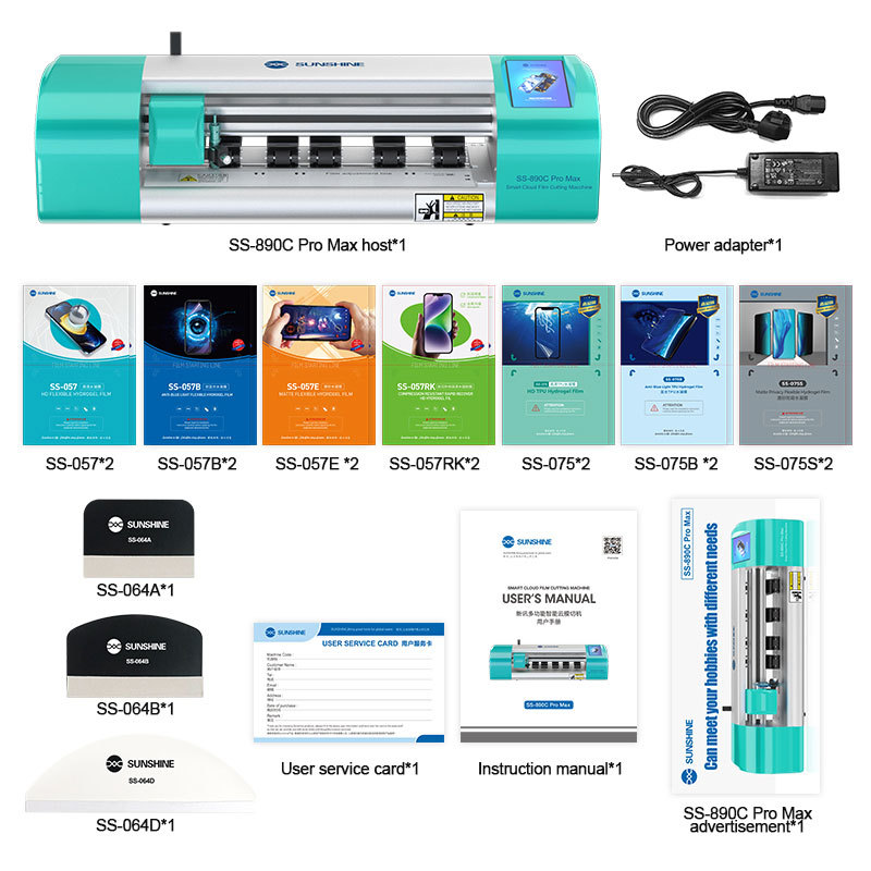 SUNSHINE SS-890C Pro Max Multifunctional Intelligent Cloud Film Cutting ...